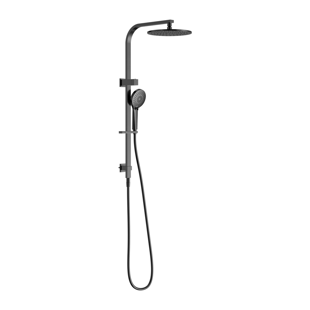 Bianca Twin Shower Gun Metal - NR250805FGM - Preet Plumbing Supplies