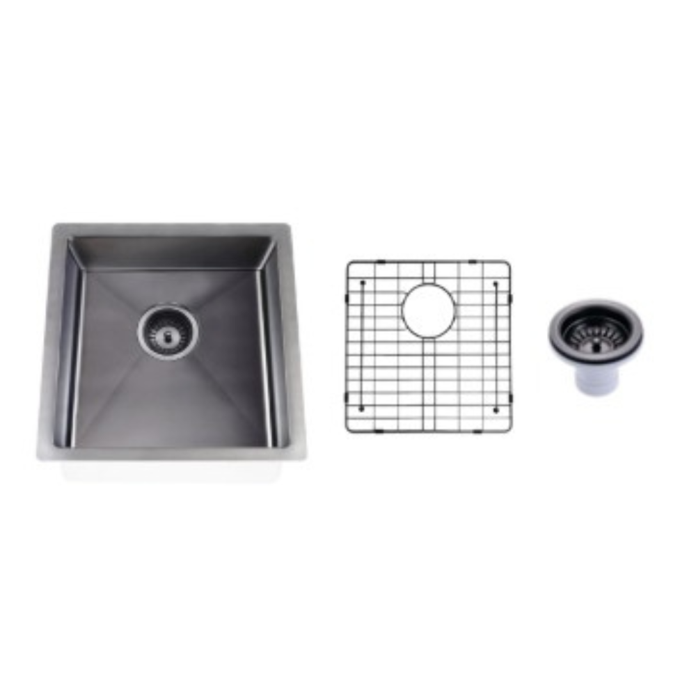 PPS – 450 Kitchen Sink Round Corner Gun Metal Single - Preet Plumbing ...